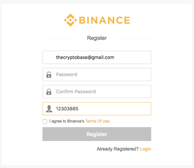 How To Sign Up, Buy & Trade On Binance 2018 - THE CRYPTOBASE